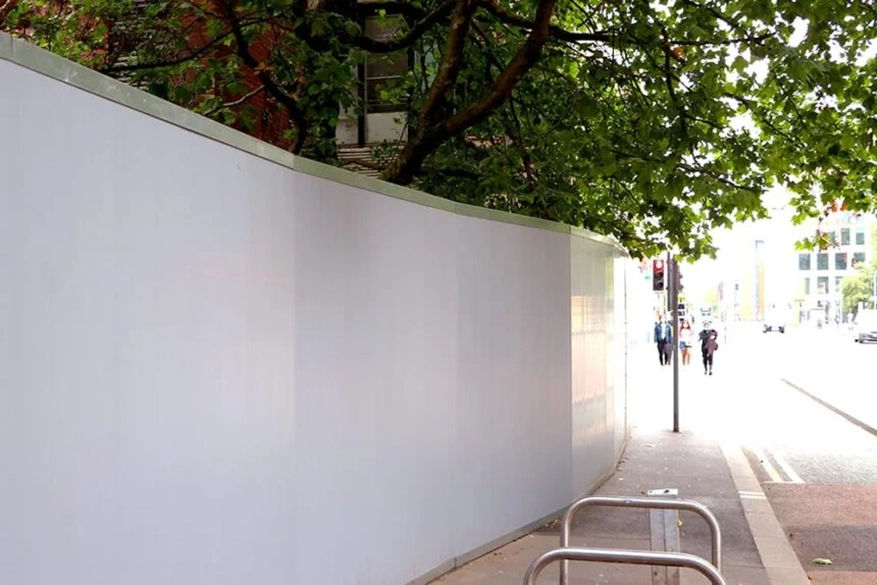 HoardSafe - site hoarding panels, composite recycled plastic | Images