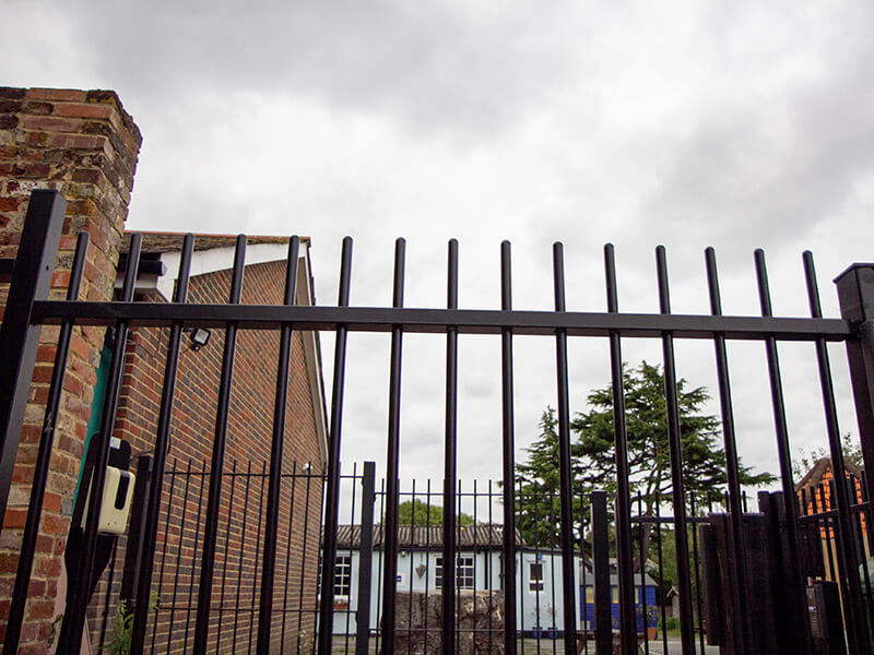 Metal railings and gates provide safety at special needs school | Images