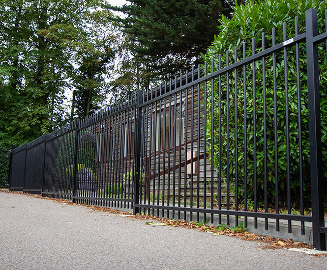 Metal railings and gates provide safety at special needs school ...