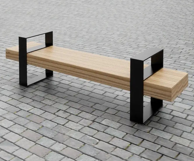 Wrap bench with arms | Chris Nangle Furniture
