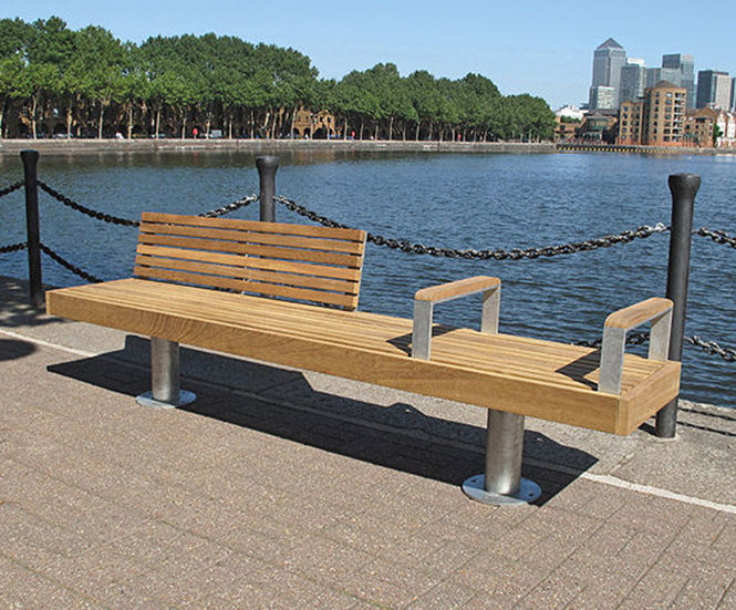 Elements® seat and bench - post supports | Furnitubes