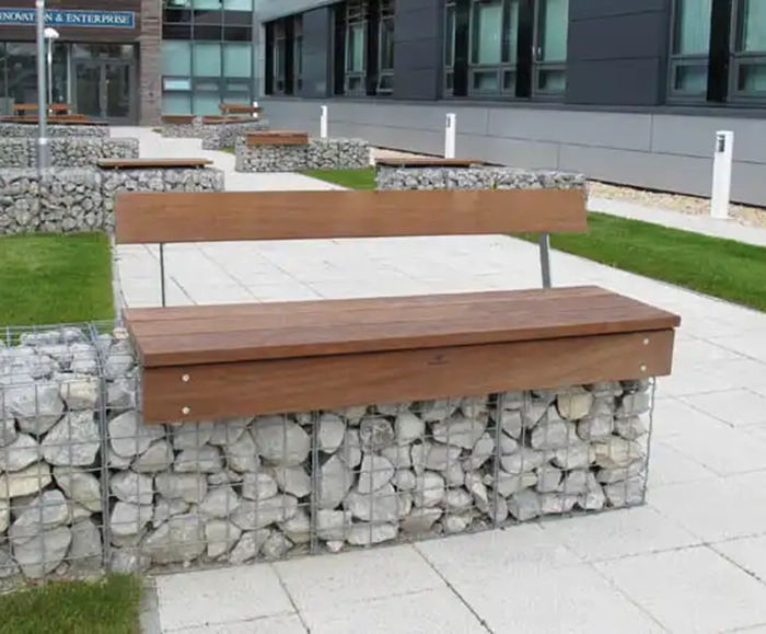 Images for Gabion seat platforms for Begbroke Science Park, Oxford