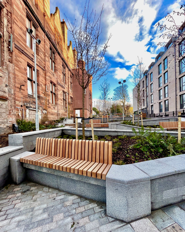 Images for Bespoke timber wall-top seating - The Mont, Edinburgh
