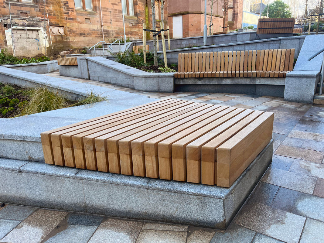 Images for Bespoke timber wall-top seating - The Mont, Edinburgh