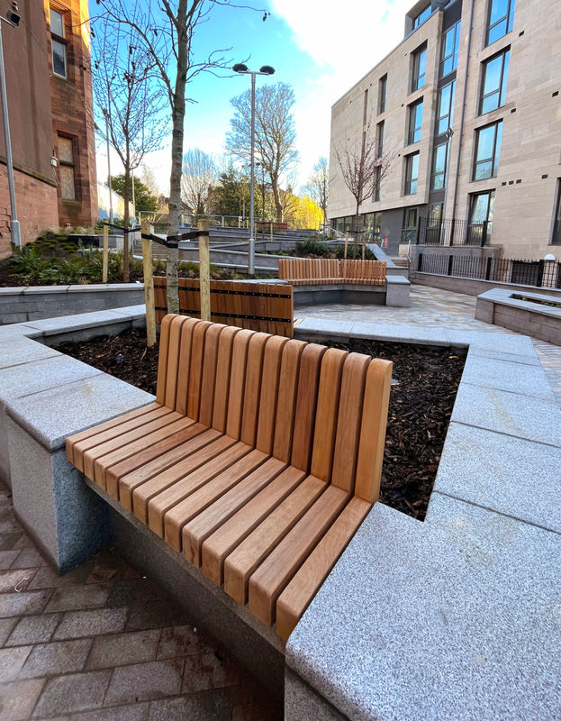 Images for Bespoke timber wall-top seating - The Mont, Edinburgh