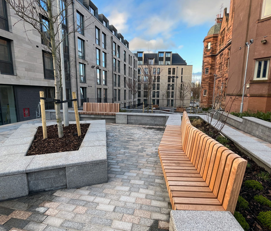 Images for Bespoke timber wall-top seating - The Mont, Edinburgh