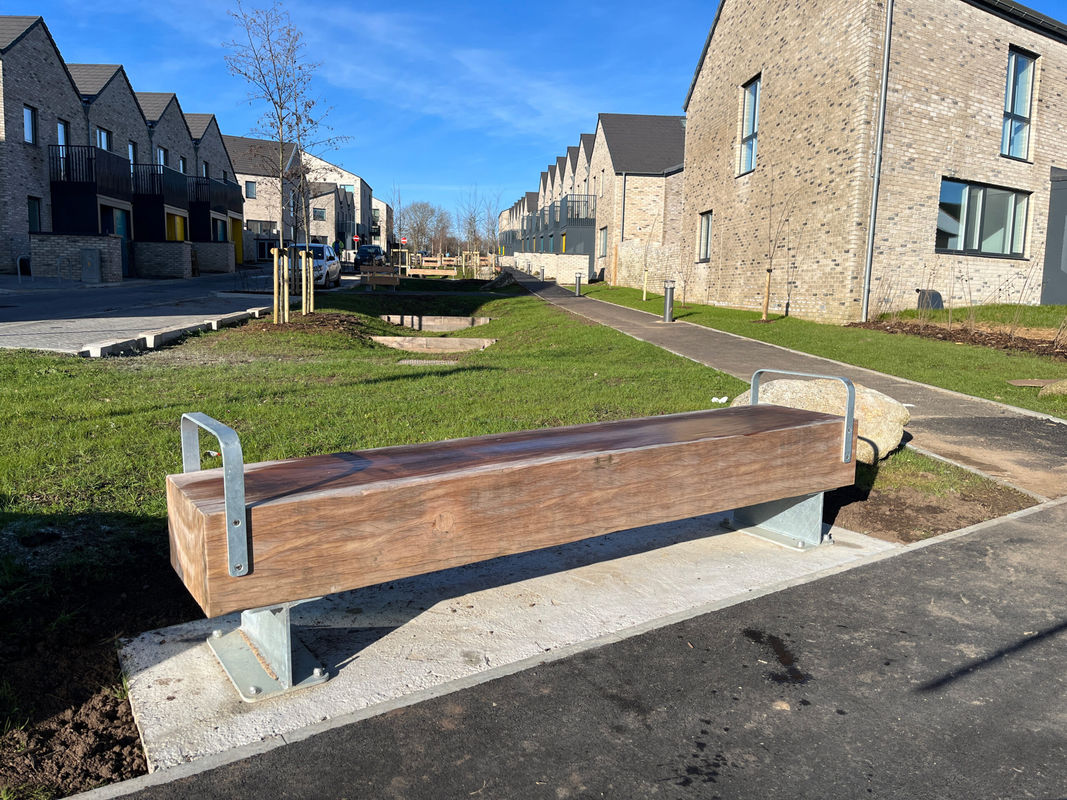 Sustainable reclaimed timber benches - Dunmail, Bristol | Images