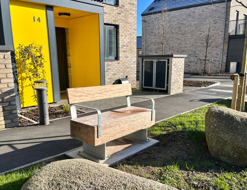Sustainable reclaimed timber benches - Dunmail, Bristol | Images
