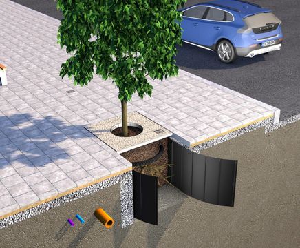 CellWeb™ TRP – tree root protection system | Geosynthetics