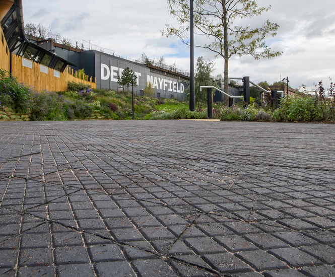 Staffordshire blue diamond chequer pavers - Mayfield Park | Ketley ...
