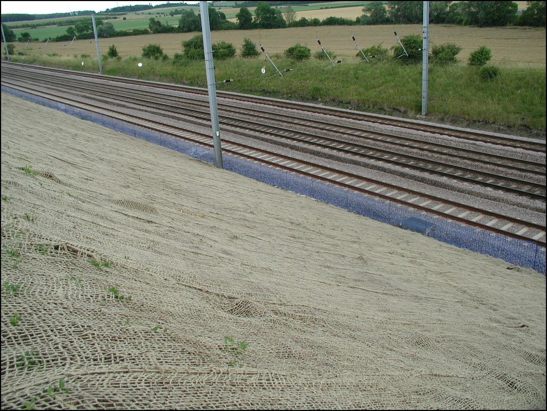 Soil Saver™ biodegradable jute erosion control mesh | Images