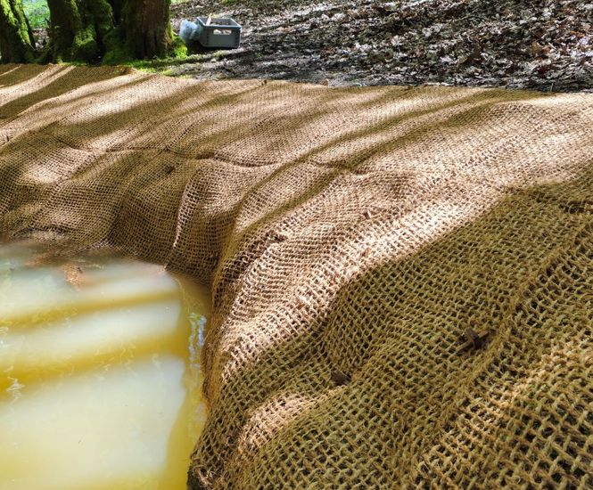 CoirMesh™ - coir coconut erosion control mesh blankets | Hy-Tex
