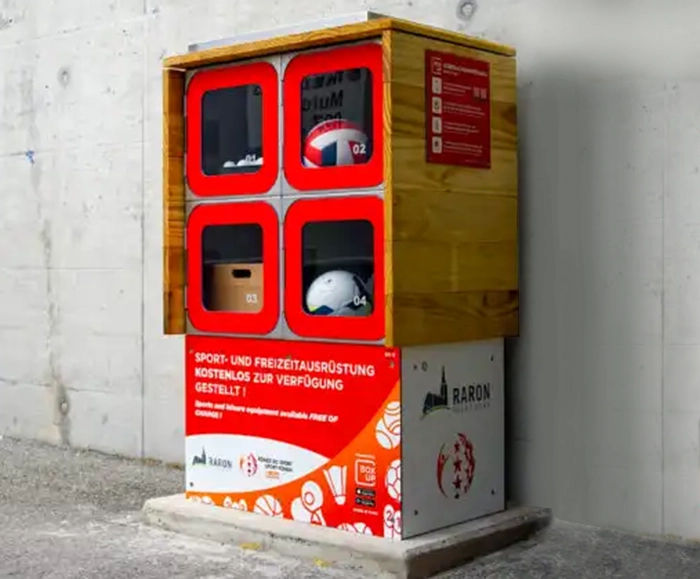 BoxUp locker for parks, play areas and MUGAs | Images