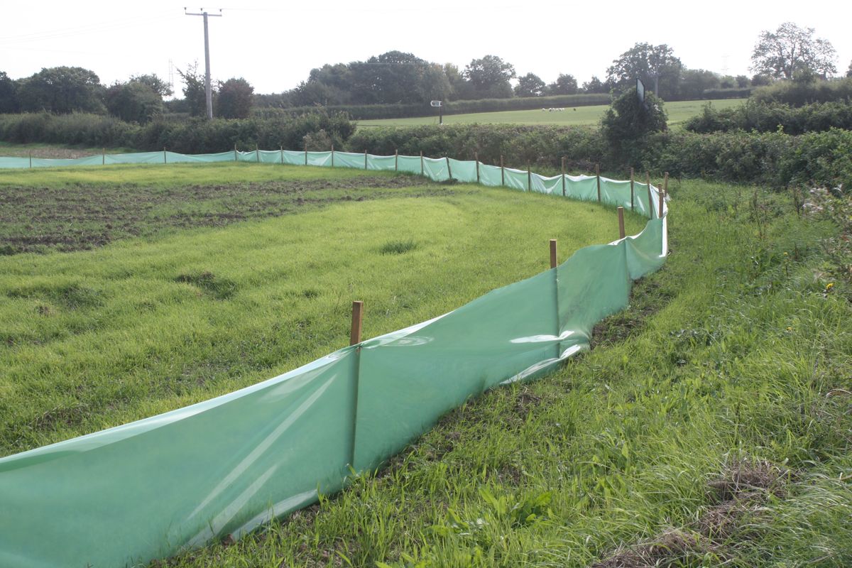 Ecofender™ Standard Temporary Newt Fence | Images