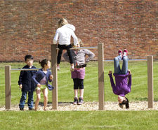 Horizontal Bars for playgrounds and trim trails, recycled plastic ...