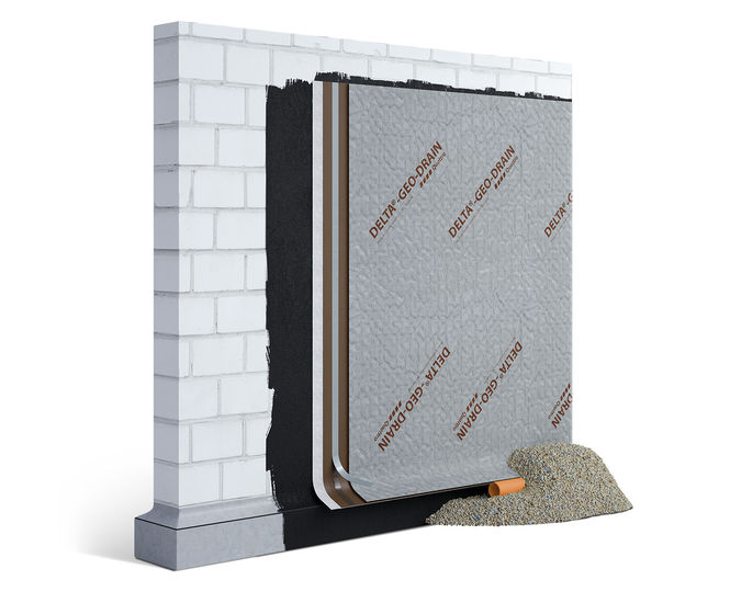 Geo-Drain Quattro - drainage protection & waterproofing membrane ...