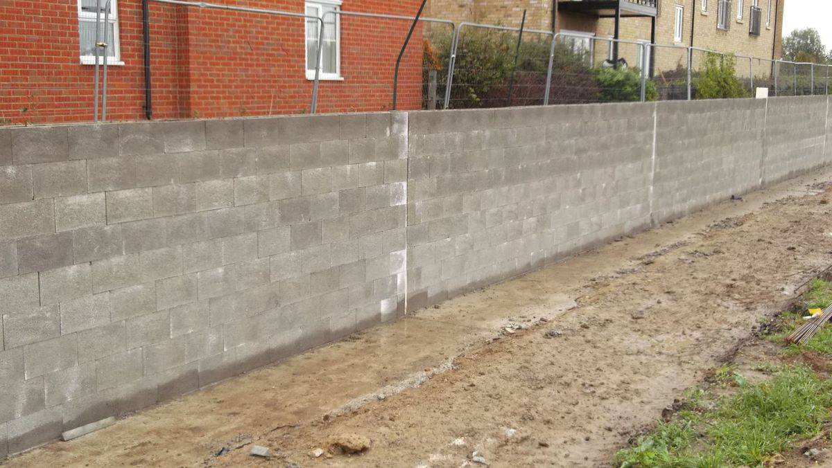 Images for Stepoc retaining wall aids flood alleviation for village