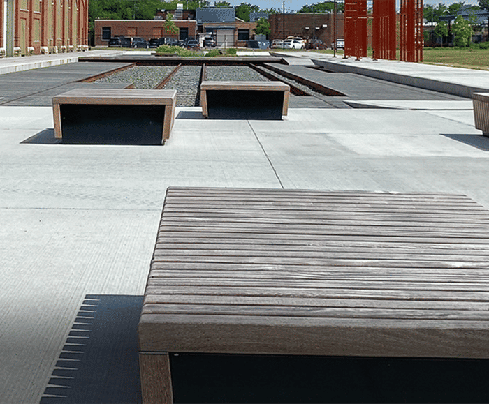 Images for Solid Skirt Crosswise Benches