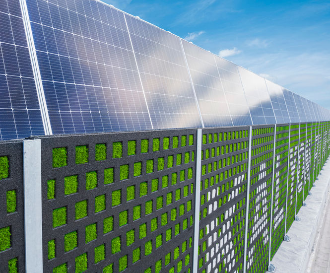 Hatko - recycled rubber tyre reflective noise barrier system | Gramm ...