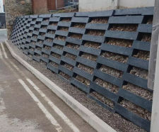 Design, supply and install of recycled plastic retaining wall | Phi Group