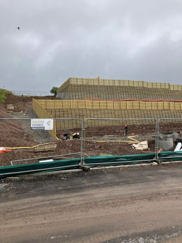 Permacrib retaining walls for new social housing development | Images