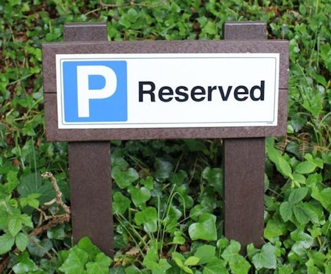 recycled plastic sign posts