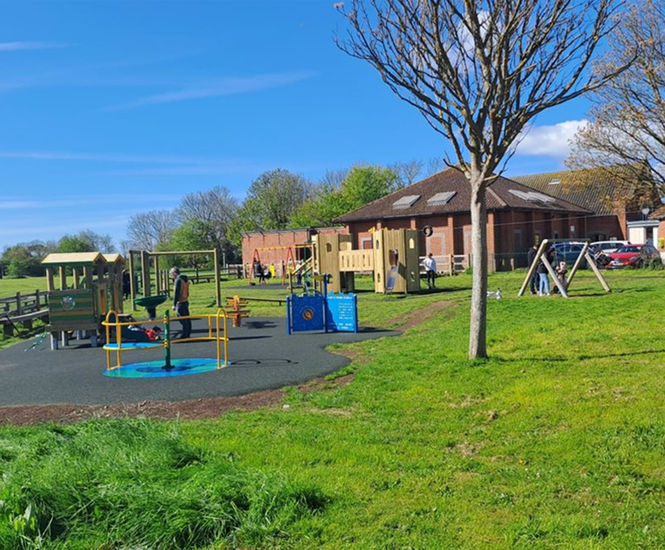 Bespoke Knight themed accessible playground | Wicksteed Playgrounds