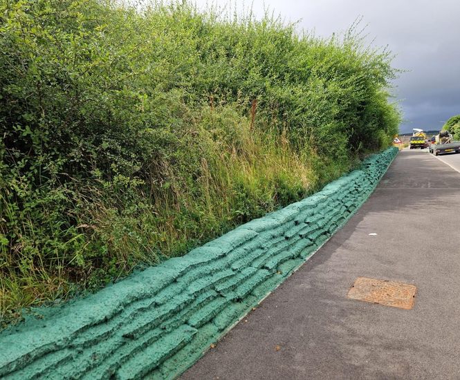 Greenlok™ MSE vegetated bag soil wall system | Greenfix Soil ...