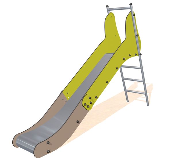 Slides - Medium Green Slide - J1010 | Proludic Play & Sports Areas