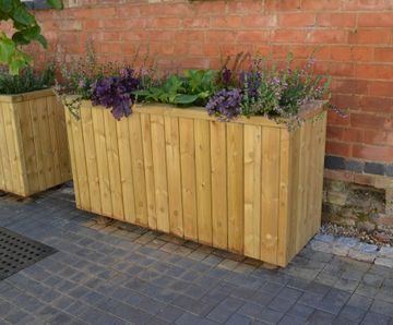 Large curved outdoor planters | EXTERNAL WORKS