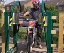 K Barriers for effective motorcycle access control | Secure-a-Field