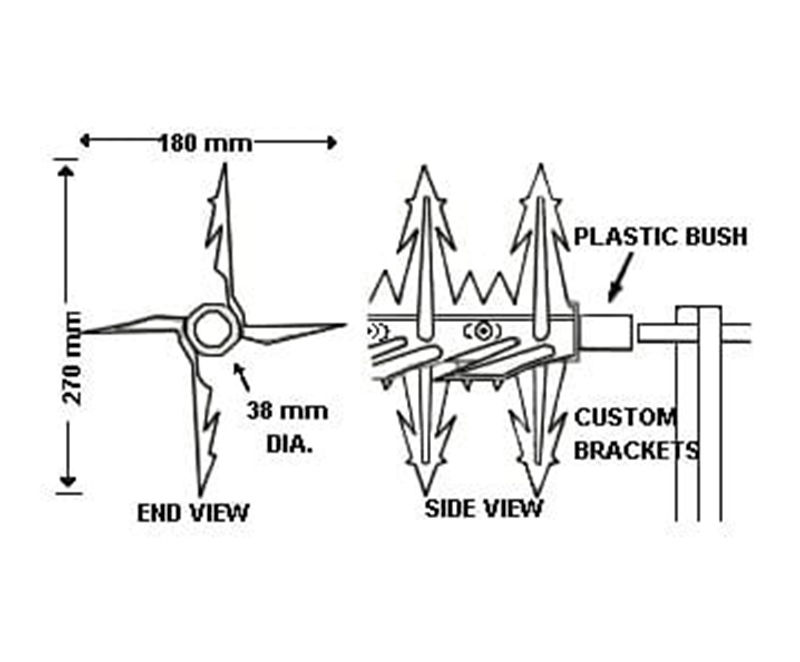 Images for Cobra Spike® security fence / wall / gate topping