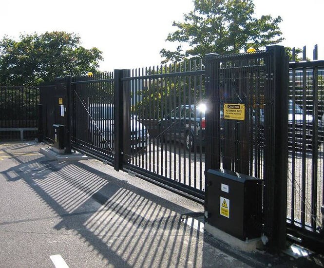 Jacksons vertical bar gates | Jacksons Fencing