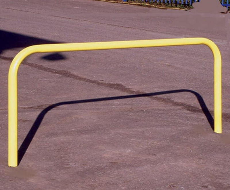 Hoop parking barrier / knee rail | Images