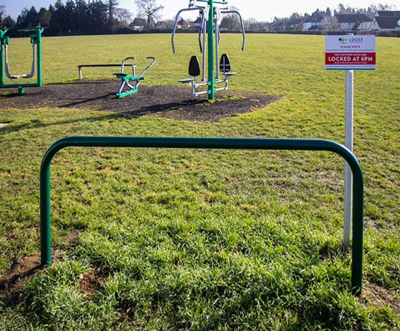 Images for Hoop parking barrier / knee rail