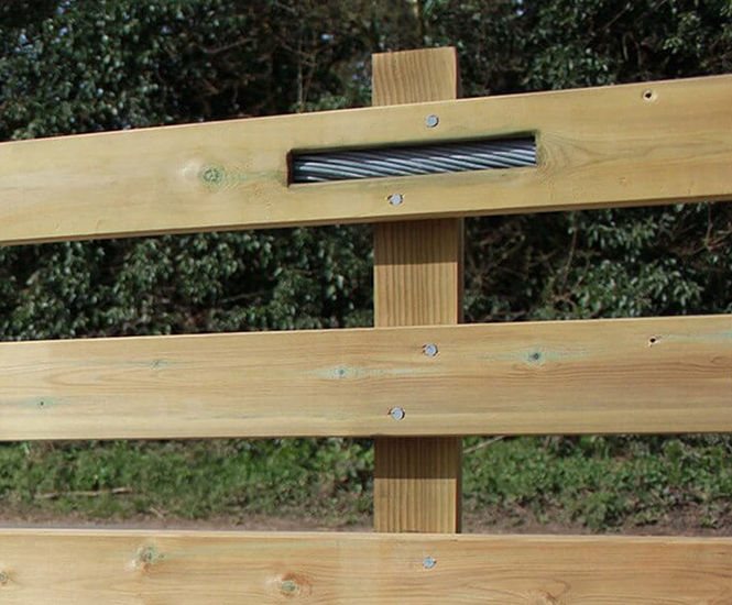 Linebacker® PNR HVM - timber fence | Jacksons Fencing
