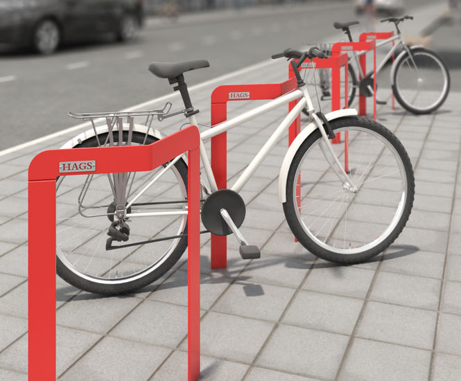 Rosenlund - steel bicycle stand | HAGS Park and Urban Street Furniture