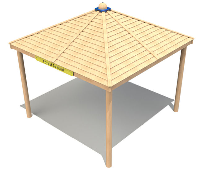 Square timber shelters | A E Evans