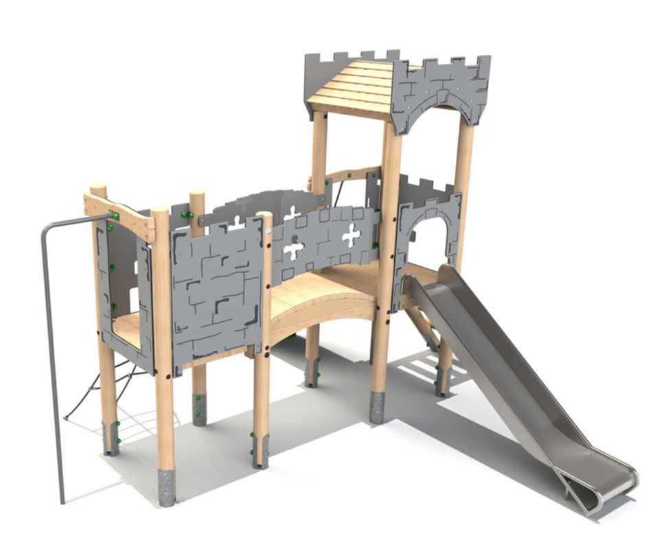 Images for Castle-themed timber play towers