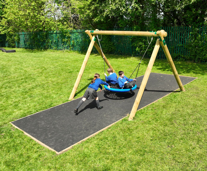 2.4m Log Swing with Basket Seat | Sovereign Play