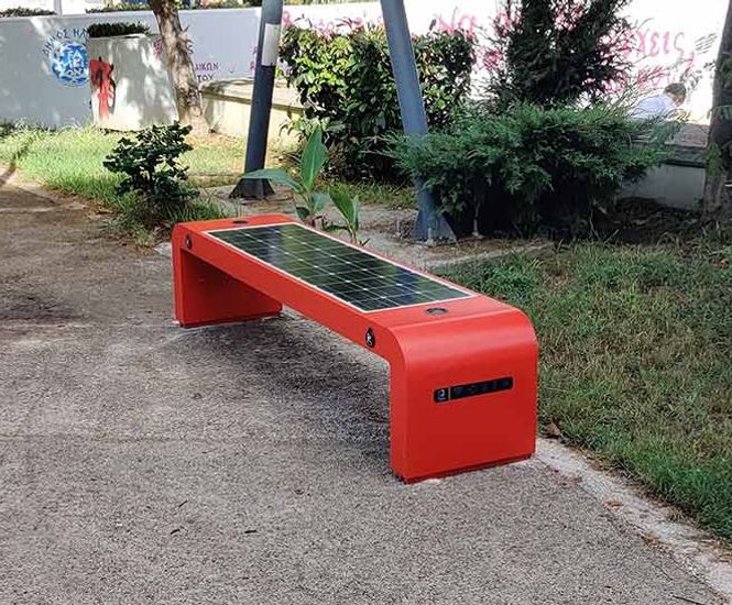Municipal Solar Smart Wifi Bench | The Solar Range