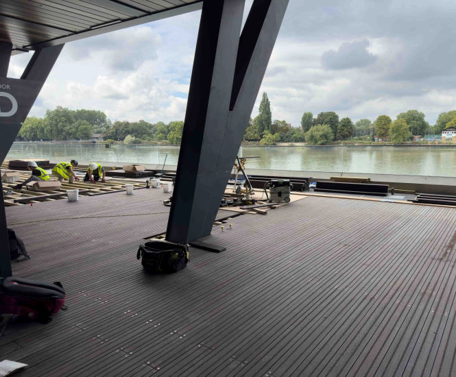Contemporary decking for Riverside Stand at Fulham Football Club | The ...