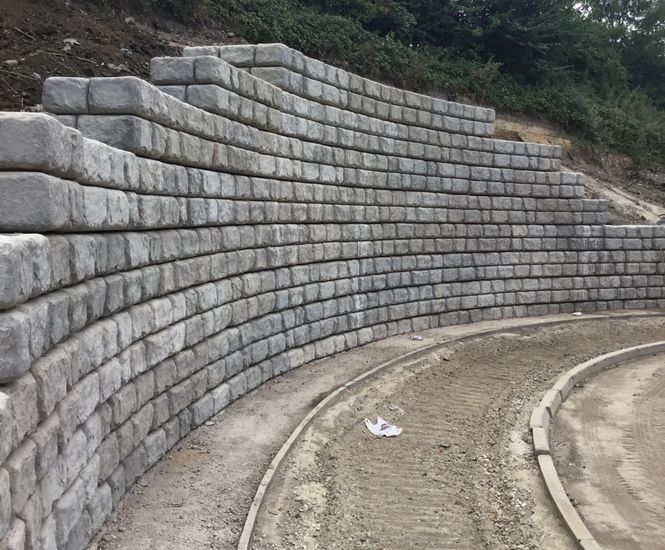 Redi-Rock™ modular retaining wall system | Marshalls