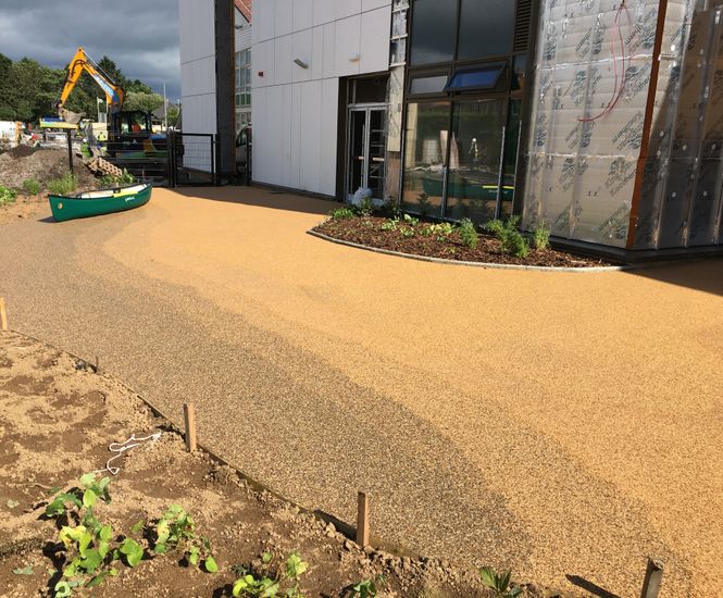 Permeable paving for primary school's beach-themed play area | Langford ...