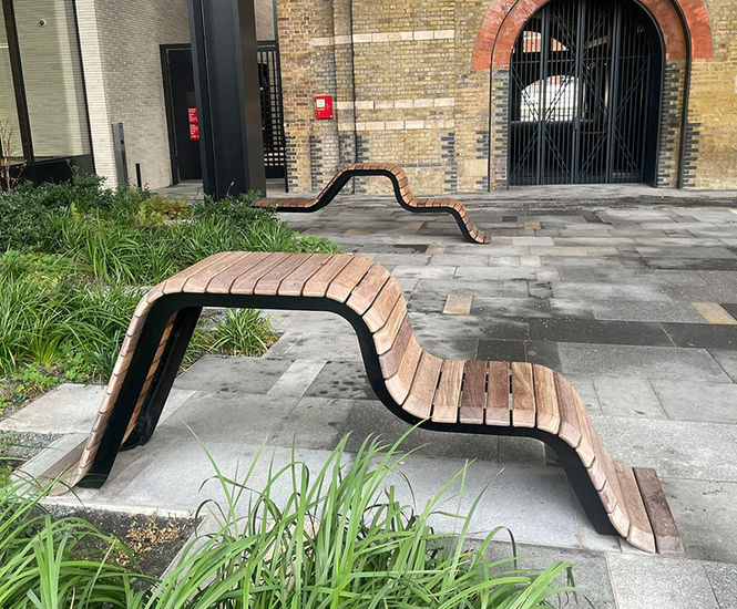 Contemporary seating for new public realm area near Tate Modern ...