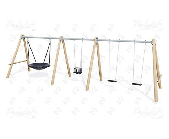 Swings - Pod seat, 2 flat seats, 1 cradle seat - J447 | Proludic Play ...