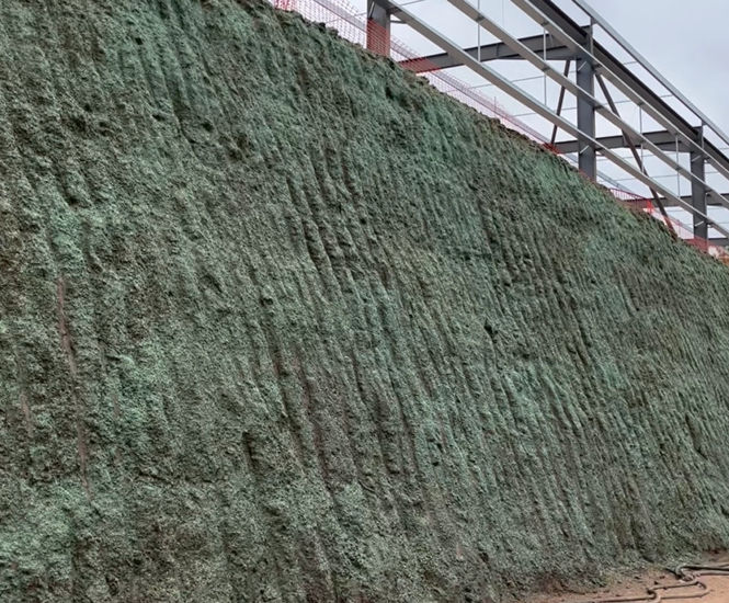 Biotic soil amendment and Hydroseeding at Halesfield | GeoGrow