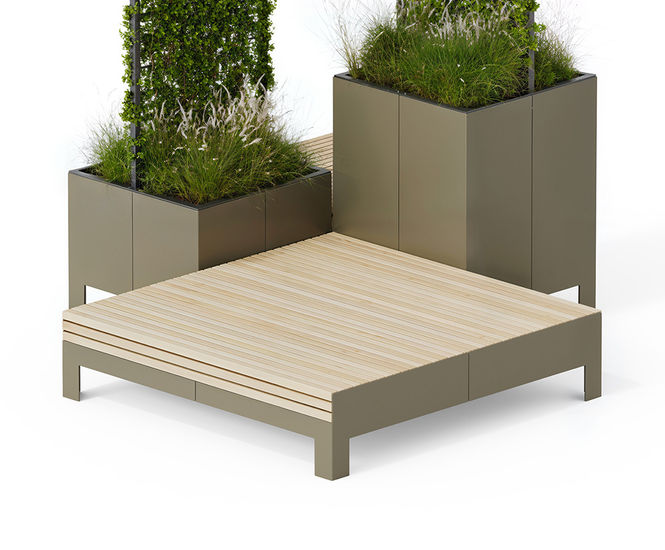 METRIC Podium - modular bench | Factory Furniture