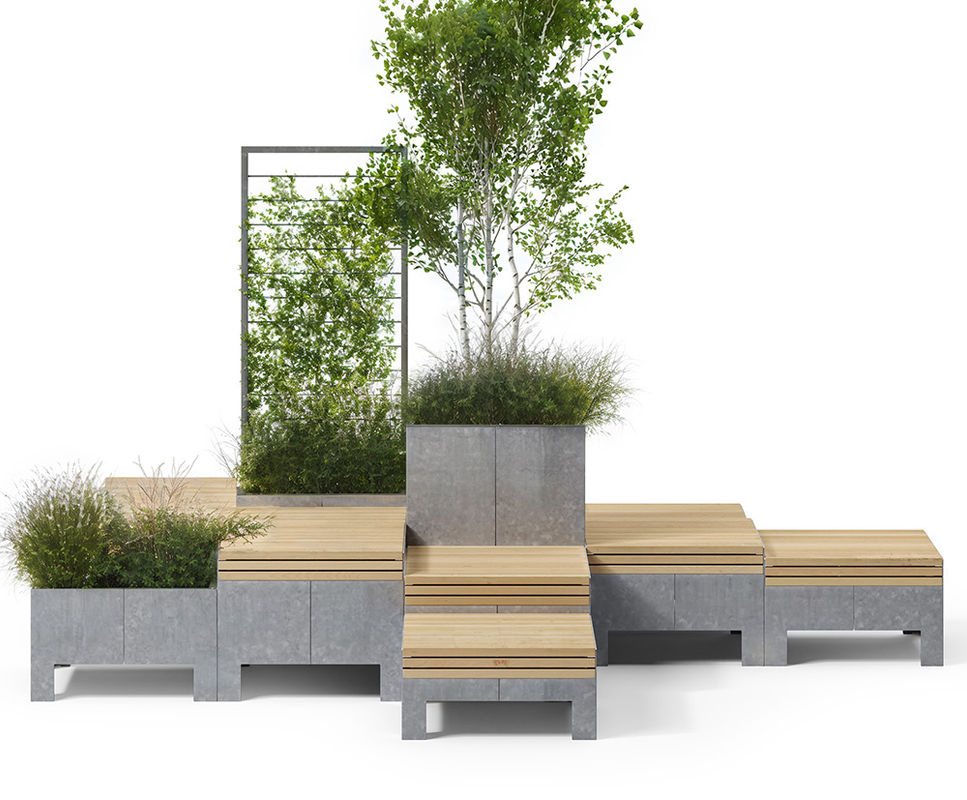 Images for METRIC modular seating and planter system