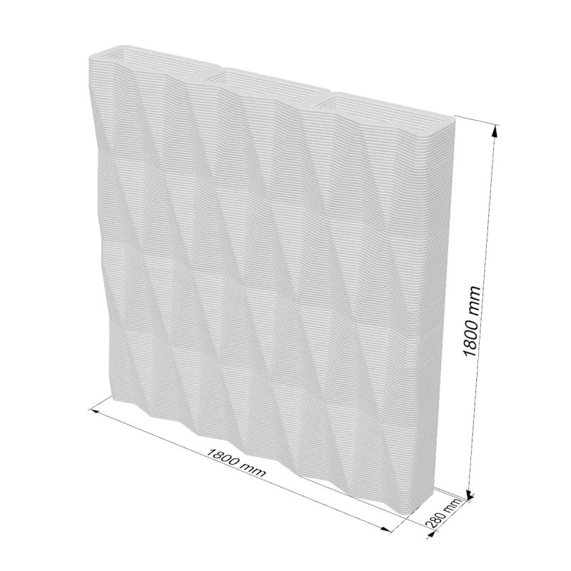 W010 Coleford - 3D printed feature wall geometric | Images